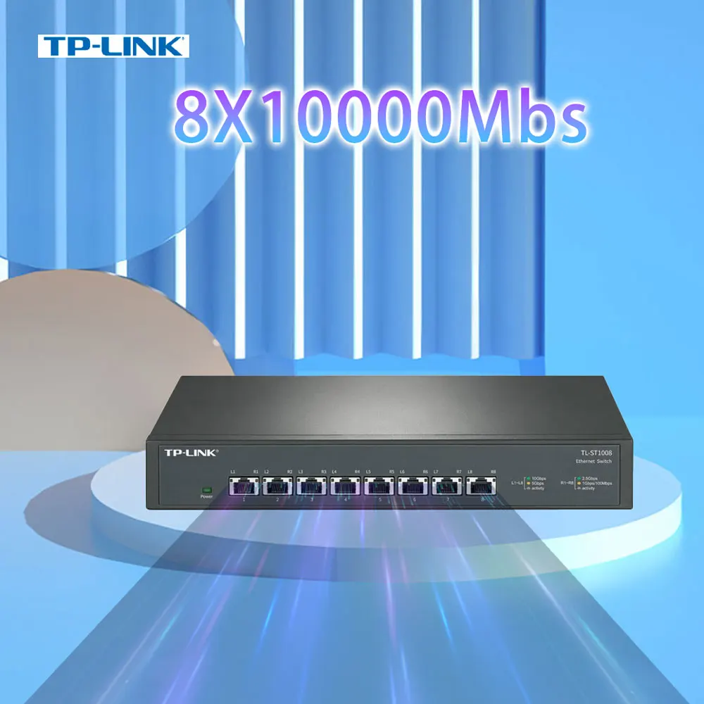 TP-link-Tl-st1008-10gbe-Switch-10-Gigabit-Switch-10000mbps-Core-Lan-8 ...