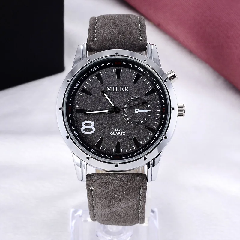 MILER-Men-Watches-Men-Sports-Watches-Leather-Band-Quartz-Wristwatches ...