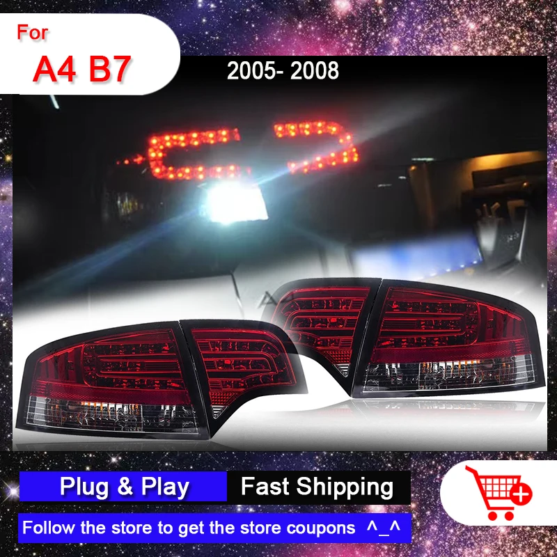 Car-Taillights-For-AUDI-A4B7-2005-2008-A4-B7-Sedan-Taillights-Rear-LED ...