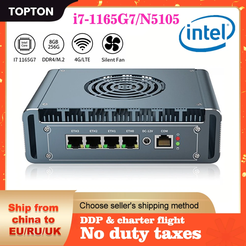 11th Gen Intel Mini Pfsense Router I7 1165g7 I3 1115g4 4x I226 2.5g Lan ...