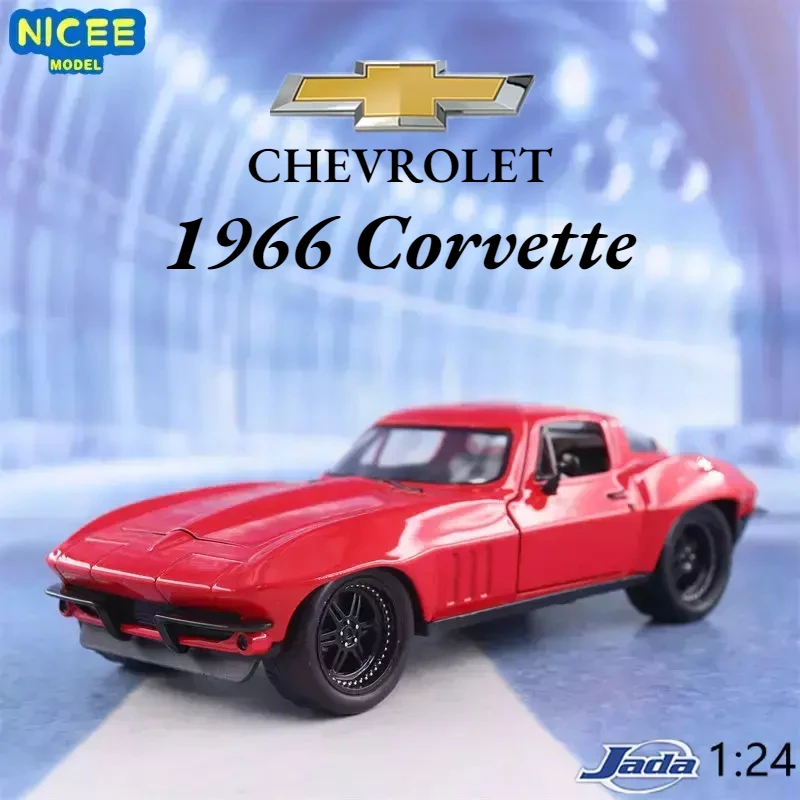 1-24-1966-Chevy-Corvette-High-Simulation-Diecast-Car-Metal-Alloy-Model ...
