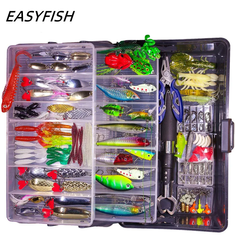 Big Multi Fishing Lure Set Wobblers Artificial Mixed Colors Styles Soft ...
