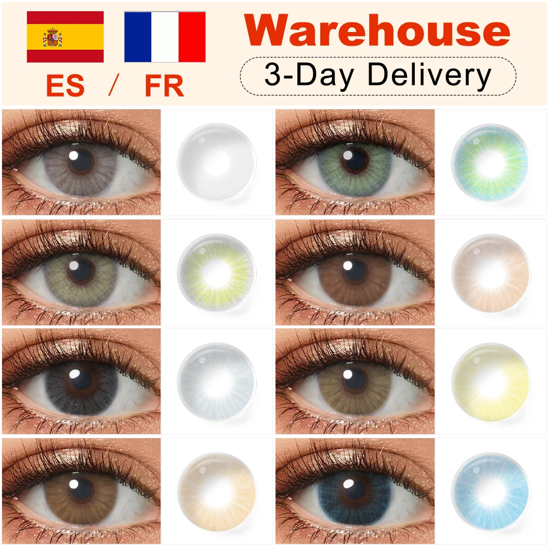 Hidrocor Colored Contacts Natural Eye Color Lens 1 Pair Contact Lenses ...
