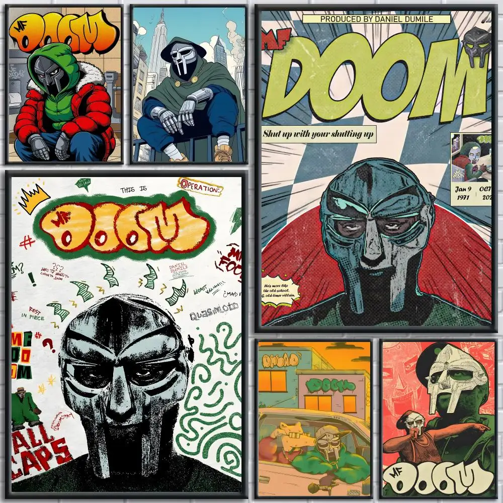 M-MF Doom Rapper Singer Poster Trendy And Easy-to-Apply Wall Art ...