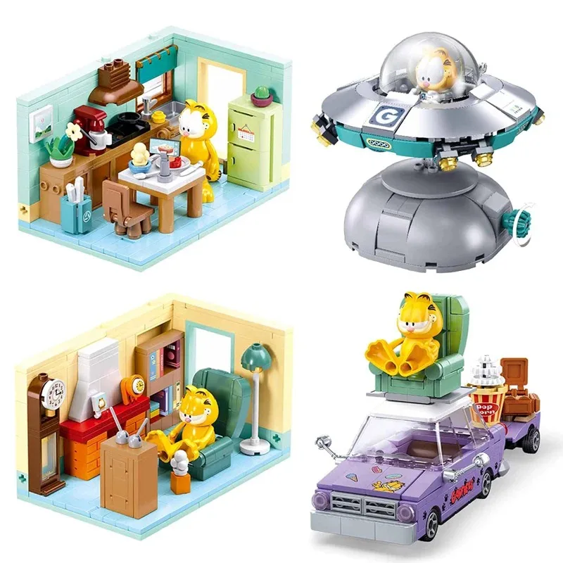 Bloques de construcción SLUBAN The Garfield Show 2024, modelo clásico ...