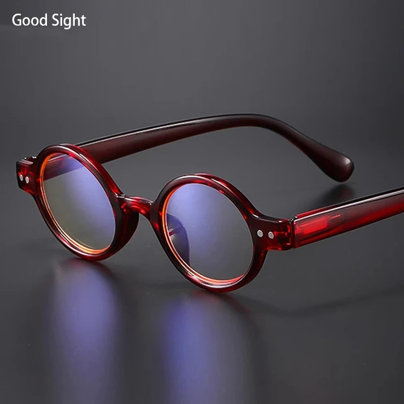 Retro Vintage Round Frame Reading Glasses | Frame Glasses Red Round ...