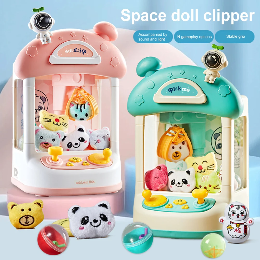Mini-Claw-Machine-Arcade-Claw-Game-Machine-with-4-Dolls-3-Capsule-Coin ...