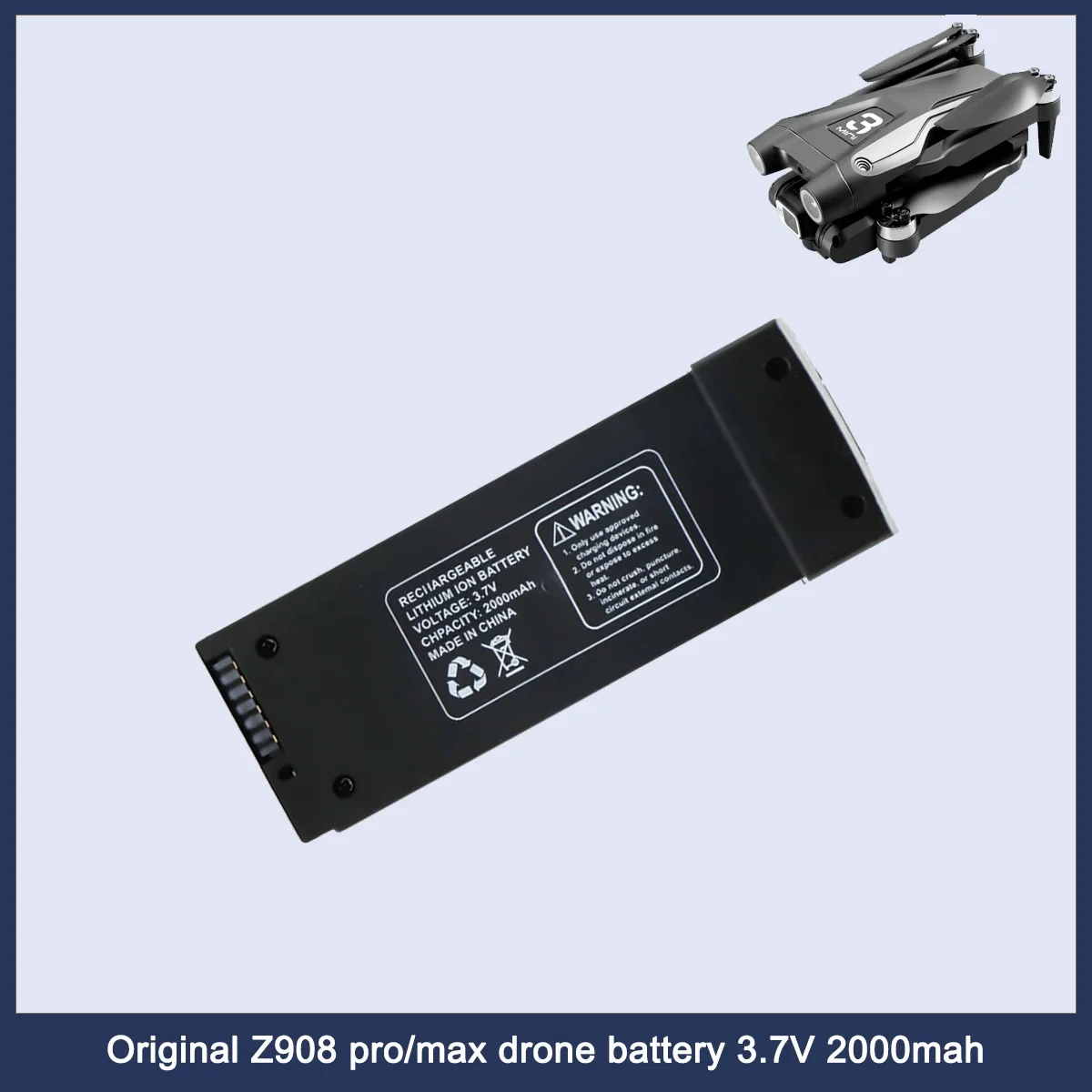 Z908-Pro-Drone-Battery-Original-3-7V-2000MAh-Rechargeable-Battery-For ...