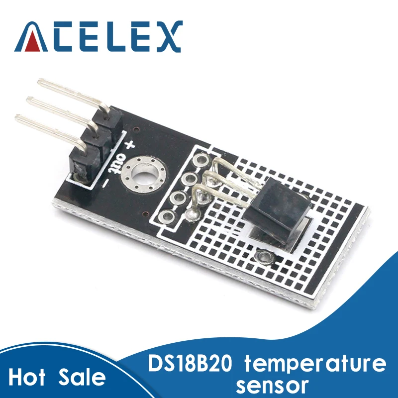 Contable Poderoso Mecánica ds18b20 temperature sensor module Suyo Puede ser ignorado corte largo