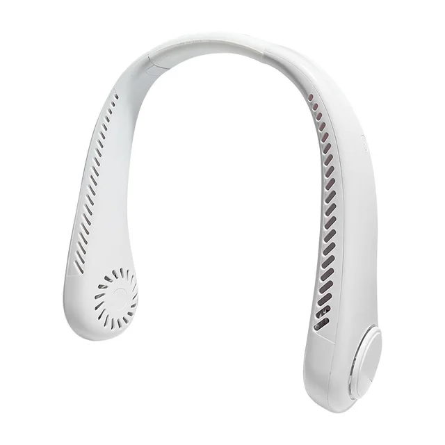 New Mini Neck Fan Portable Bladeless Hanging Neck 1200mAh Rechargeable ...