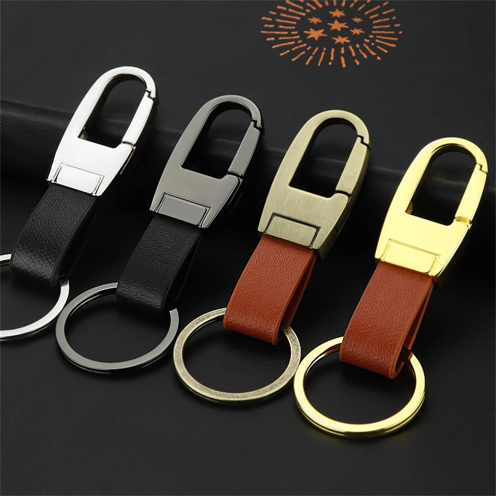 Fashion Imitation Leather Keychain Metal Waist Hanging Pendant Car ...