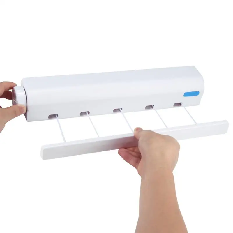 3-2m-3-75m-Automatic-Telescopic-Clothesline-4-5-Wires-Wall-Mounted ...
