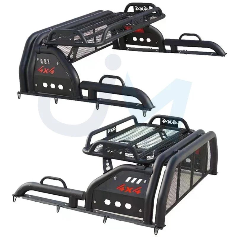 Custom-Black-Sports-Roll-Bar-4x4-Pickup-Truck-Roll-Bar-With-Luggage ...