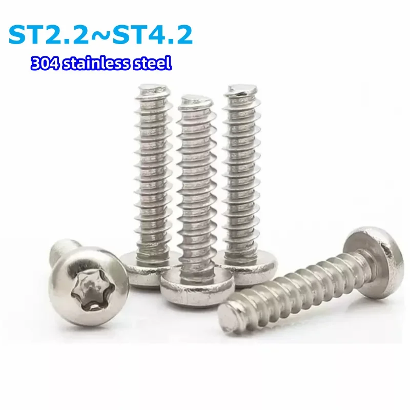 Torx 304 Acero inoxidable ST2-ST4.2 Tornillo de cola plana ...