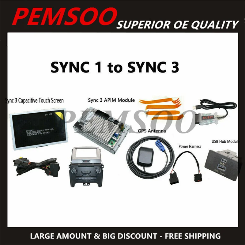 1 conjunto de sincronização 1 para sincronizar 3 kit atualização 3.4v ...