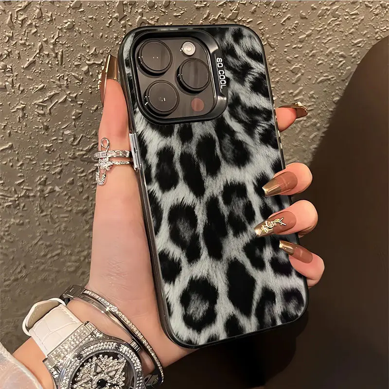 Black-and-White-Leopard-Print-Phone-Cases-For-iPhone-15-Pro-Max-11-12 ...