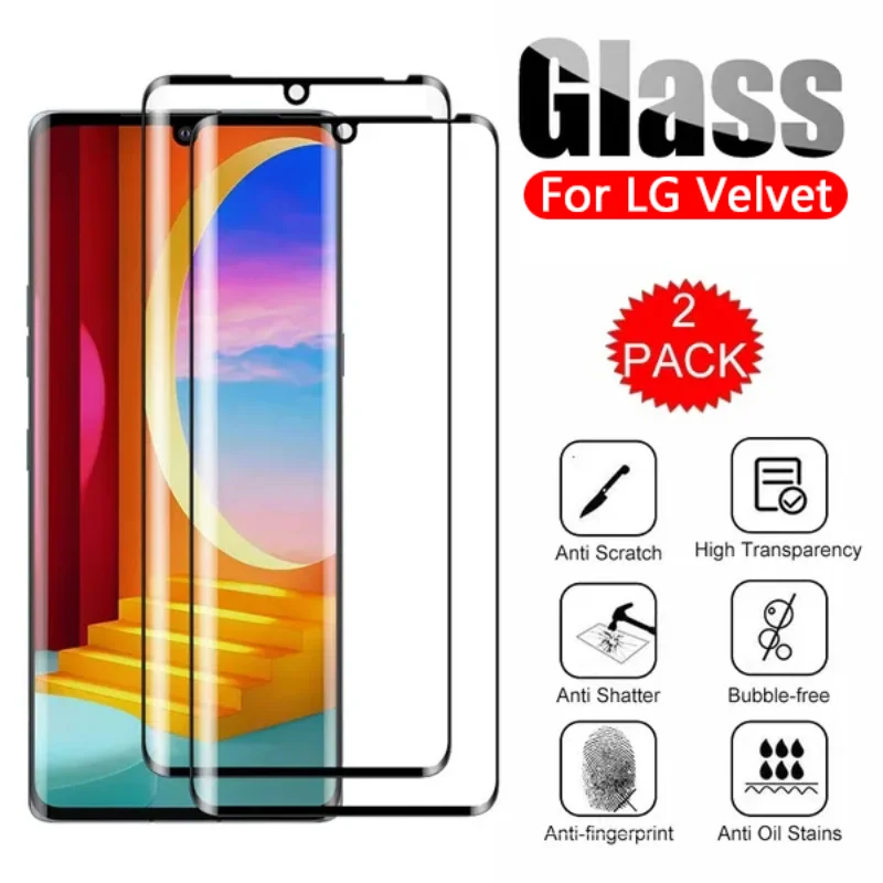 3D-Curved-Screen-Protectors-For-LG-Velvet-HD-Tempered-Glass-Anti ...
