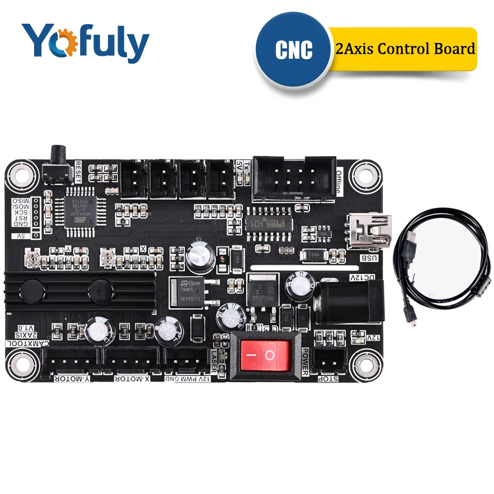 Yofuly-GRBL-2-Axis-Control-Board-CNC-USB-Port-Engraving-Machine-Control ...