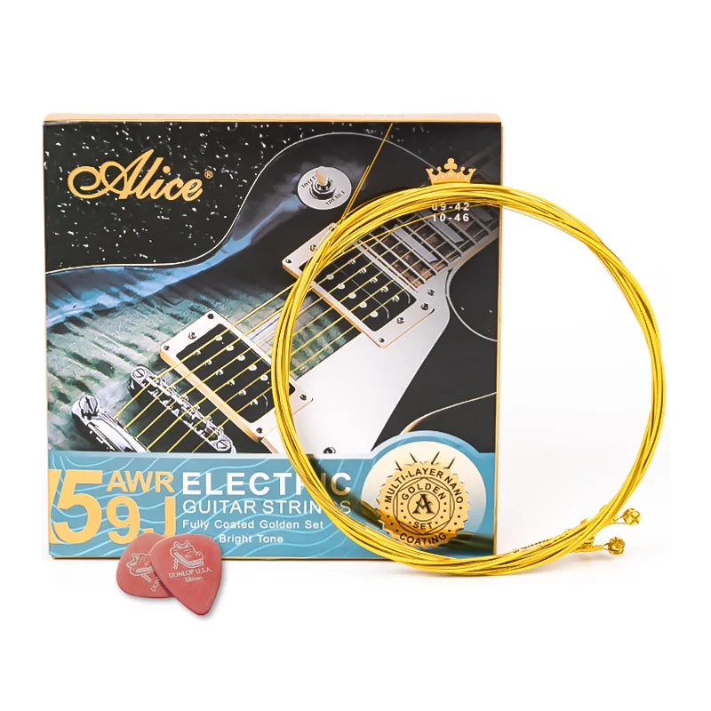 Alice-Golden-Electric-Guitar-Strings-AWR59J-Nickel-plated-Alloy-Winding ...