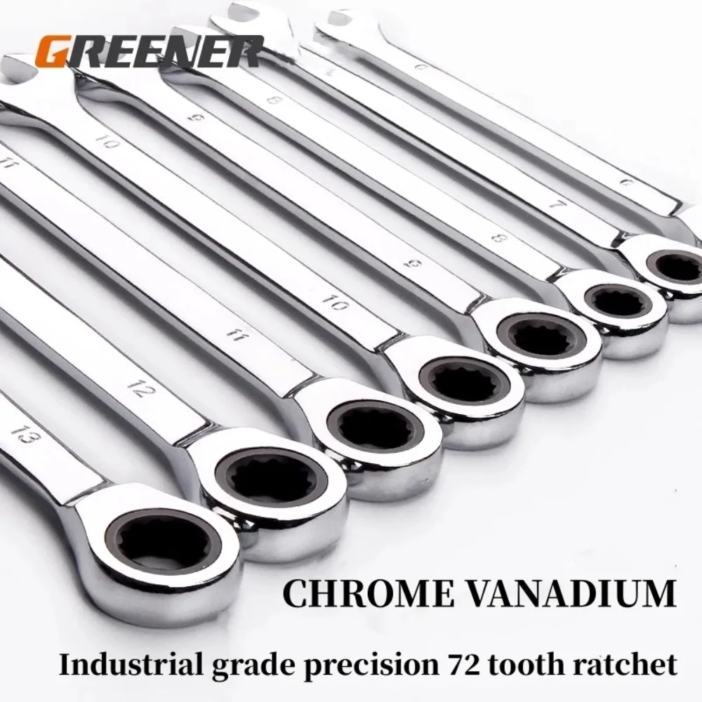 Multifunctional-Ratchet-Spanner-72-Teeth-Double-Headed-Plum-Blossom ...