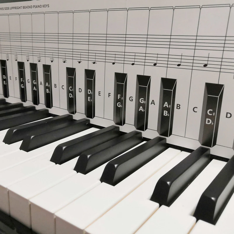 Black Piano Keys Chart