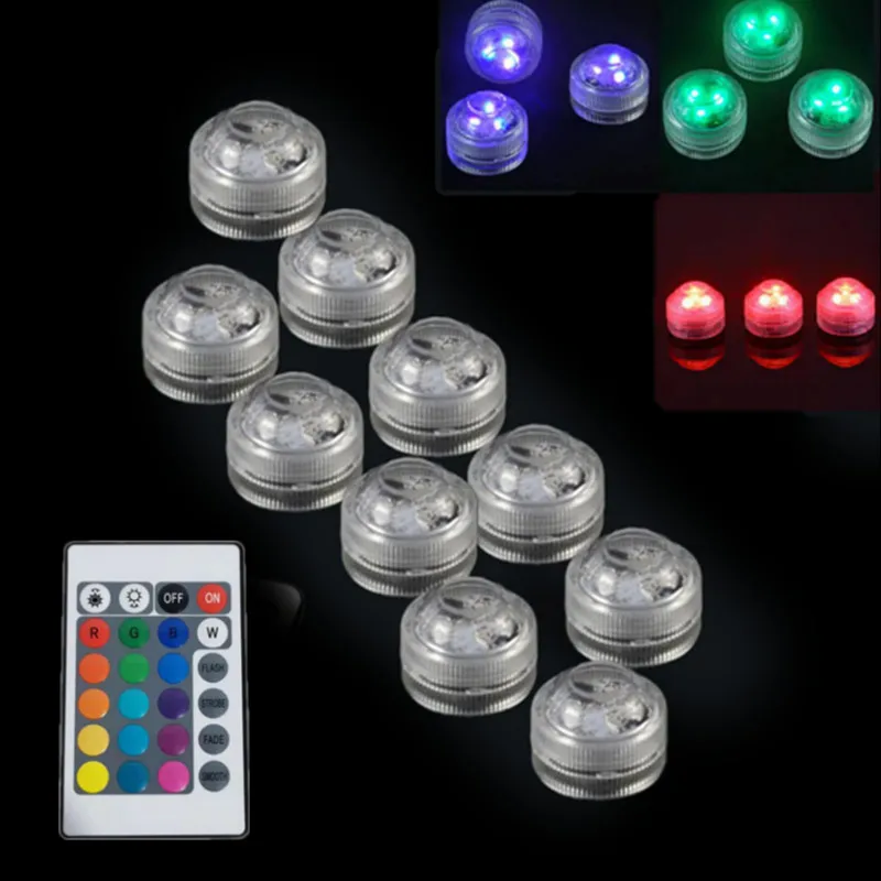Remote Control Rgb Submersible Lights | Submersible Led Lights Remote ...