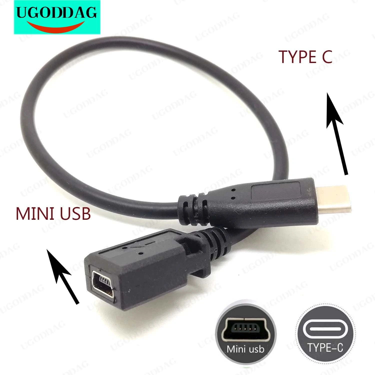 Metal Mini Usb Adapter C Type | Mini 5pin Female C Type Male - Type C ...