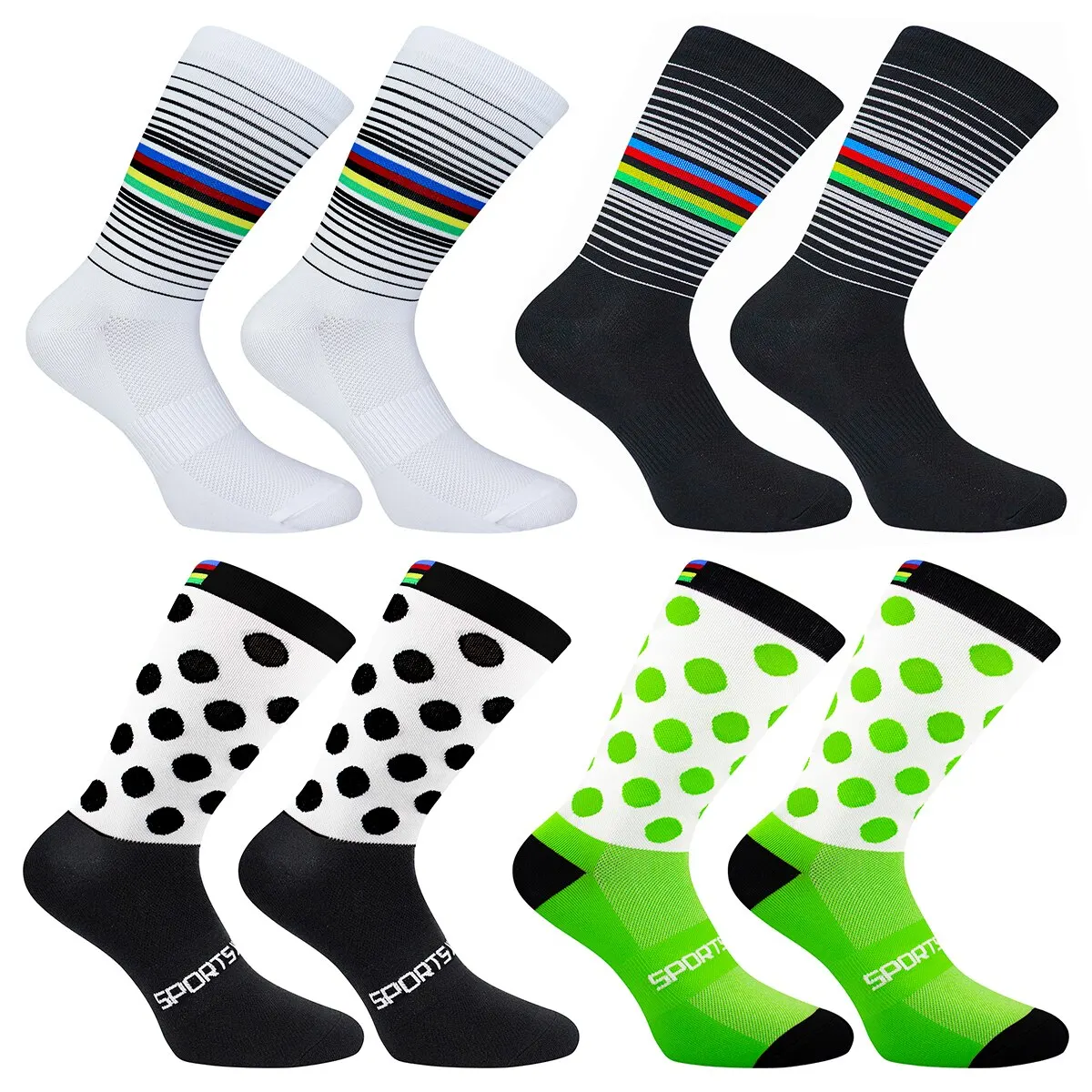 New Cycling Socks MTB Mountain Bike Socks Breathable Moisture Wicking ...