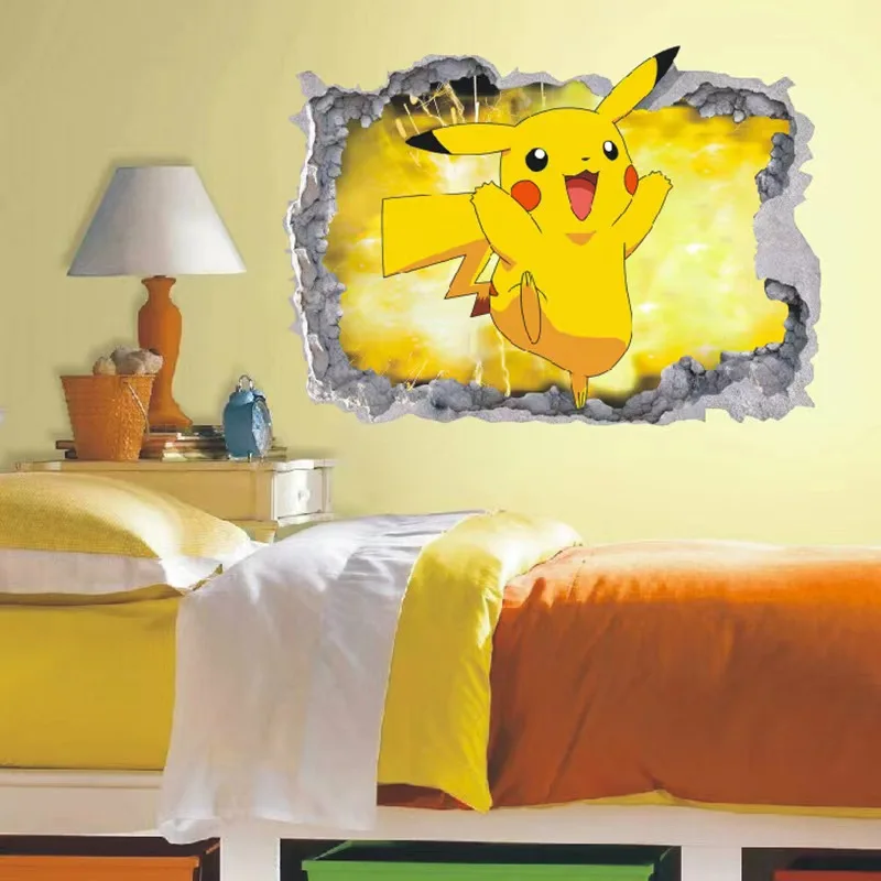 Pokemon-Anime-Karakter-Stickers-Pikachu-Muurstickers-Kinderen ...