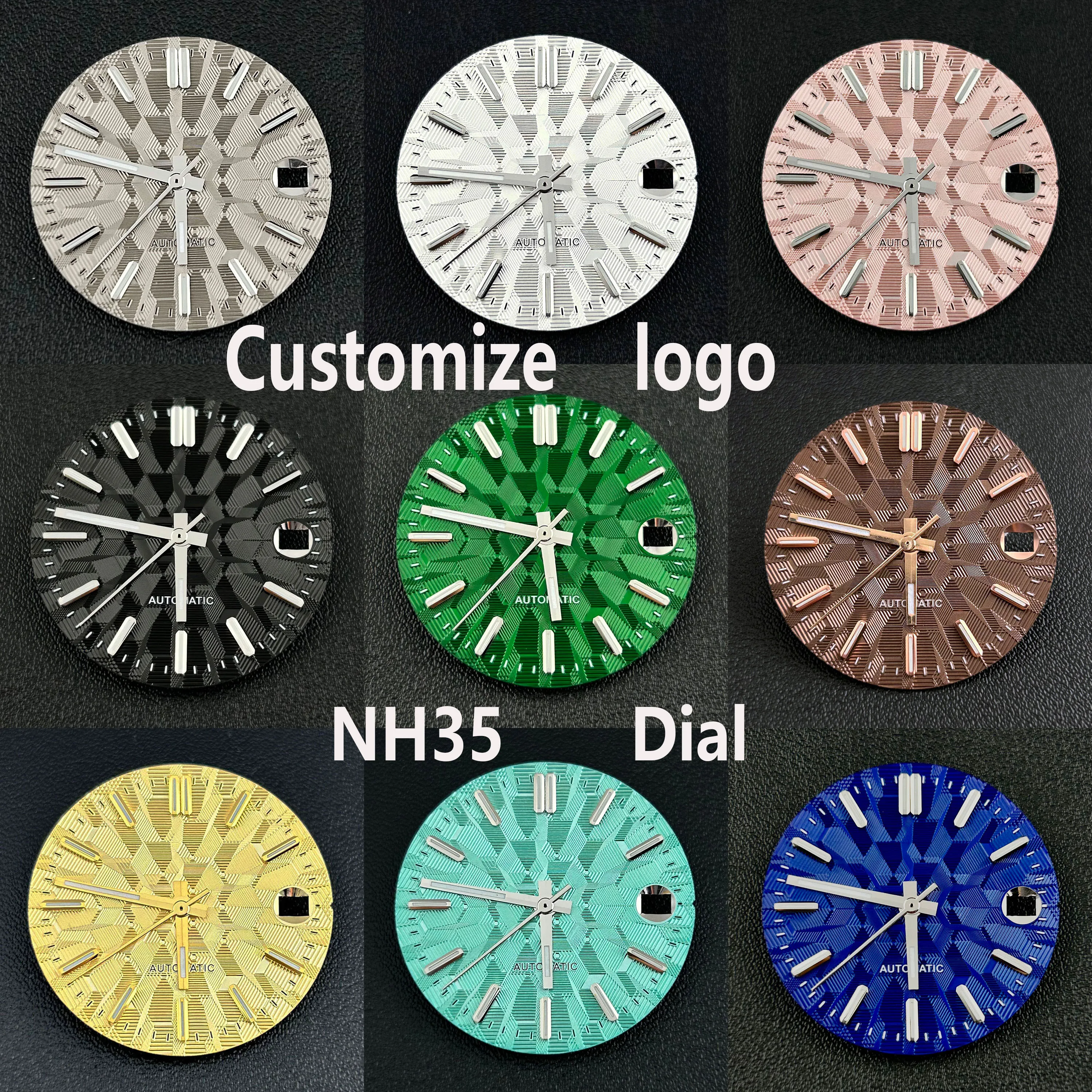 28.5mm dial NH35 dial Man's watch dial Customize logo dial suitable for ...