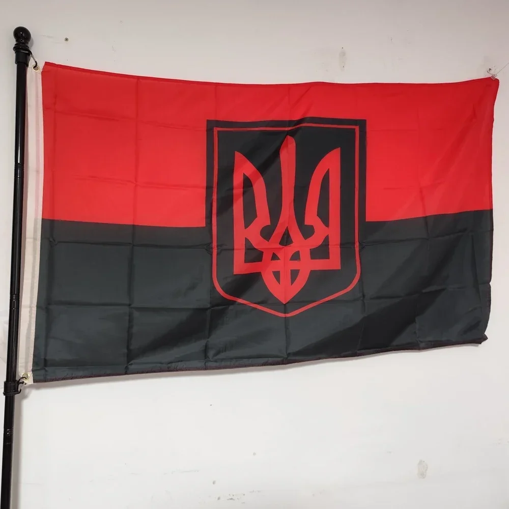 Ukraine-Nationalflagge-Polyester-schwarz-rot-ukrainische-Flagge-90-x ...