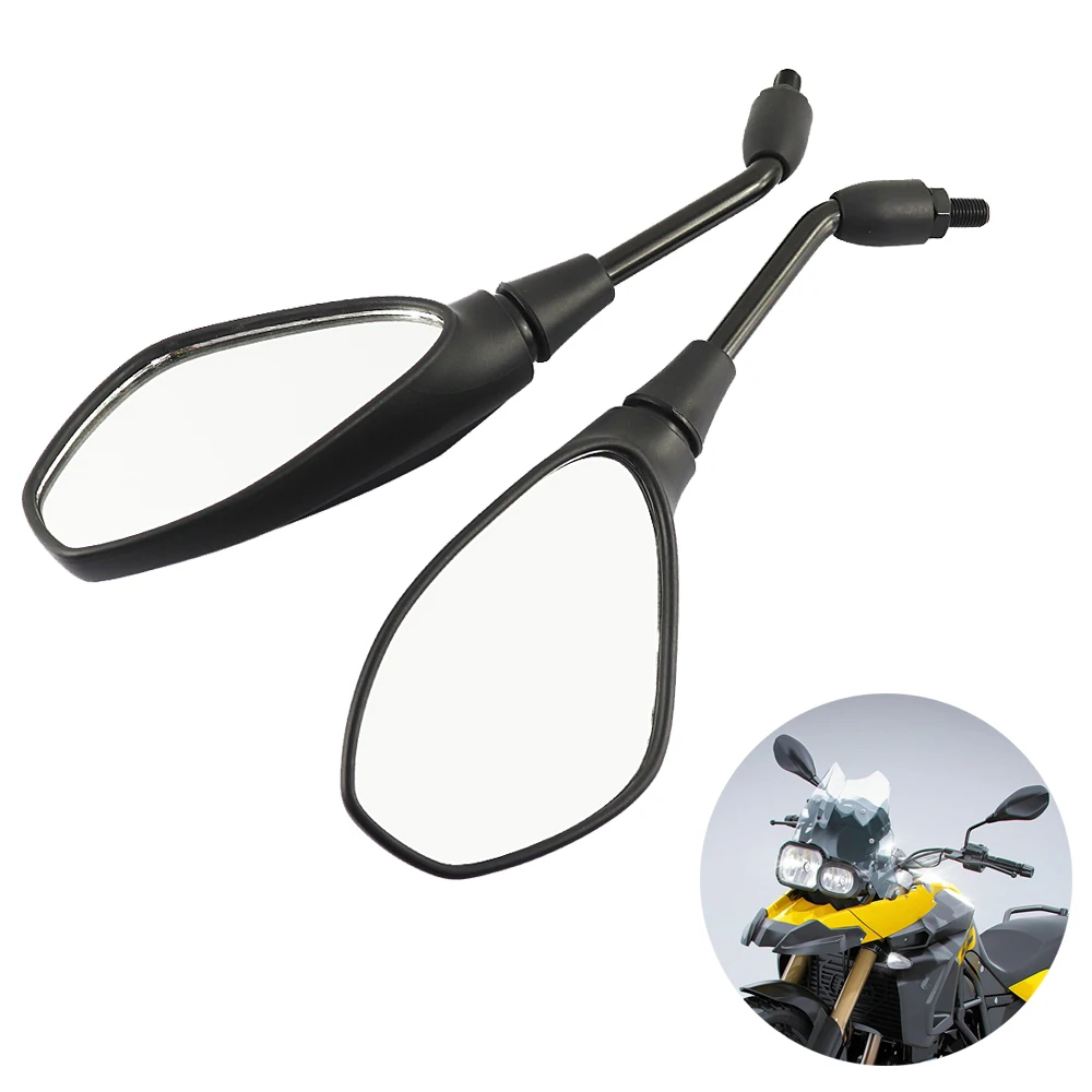 Motorcycle-Rearview-Side-Mirrors-10mm-For-BMW-R1200-R1250GS-F650-F750 ...