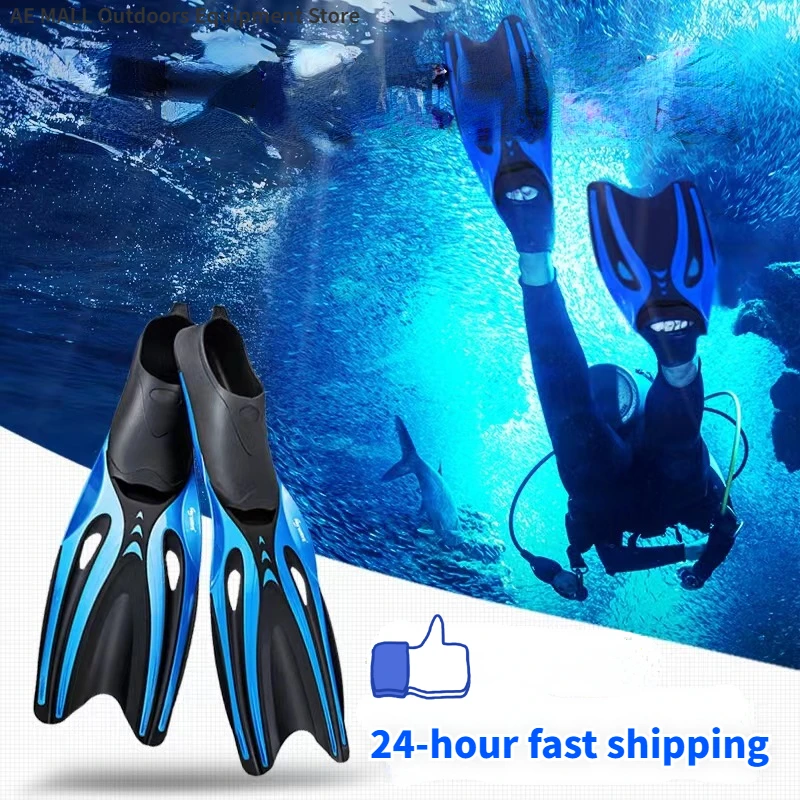 Professional Adult Flexible Comfort TPR Non Slip Swimming Diving Fins ...
