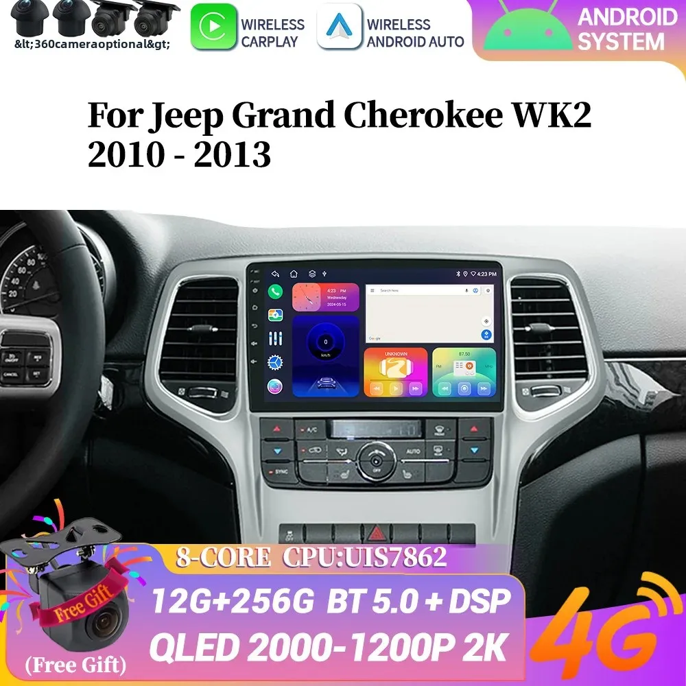 Android 14 Car Radio For Jeep Grand Cherokee WK2 2010-2013 Stereo ...