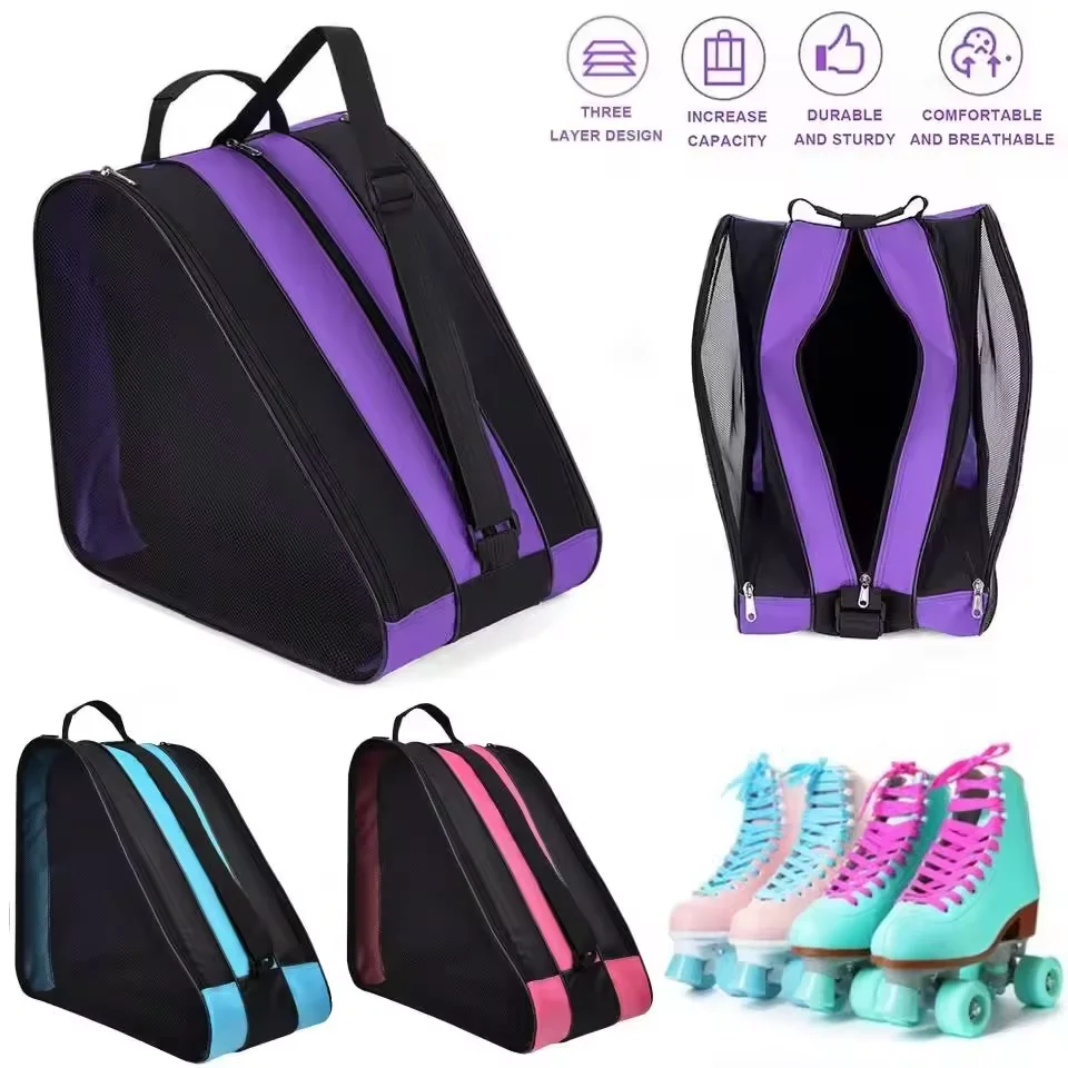 Portable Roller Skates Bag Ice Skating Bag Large Capacity Breathable ...