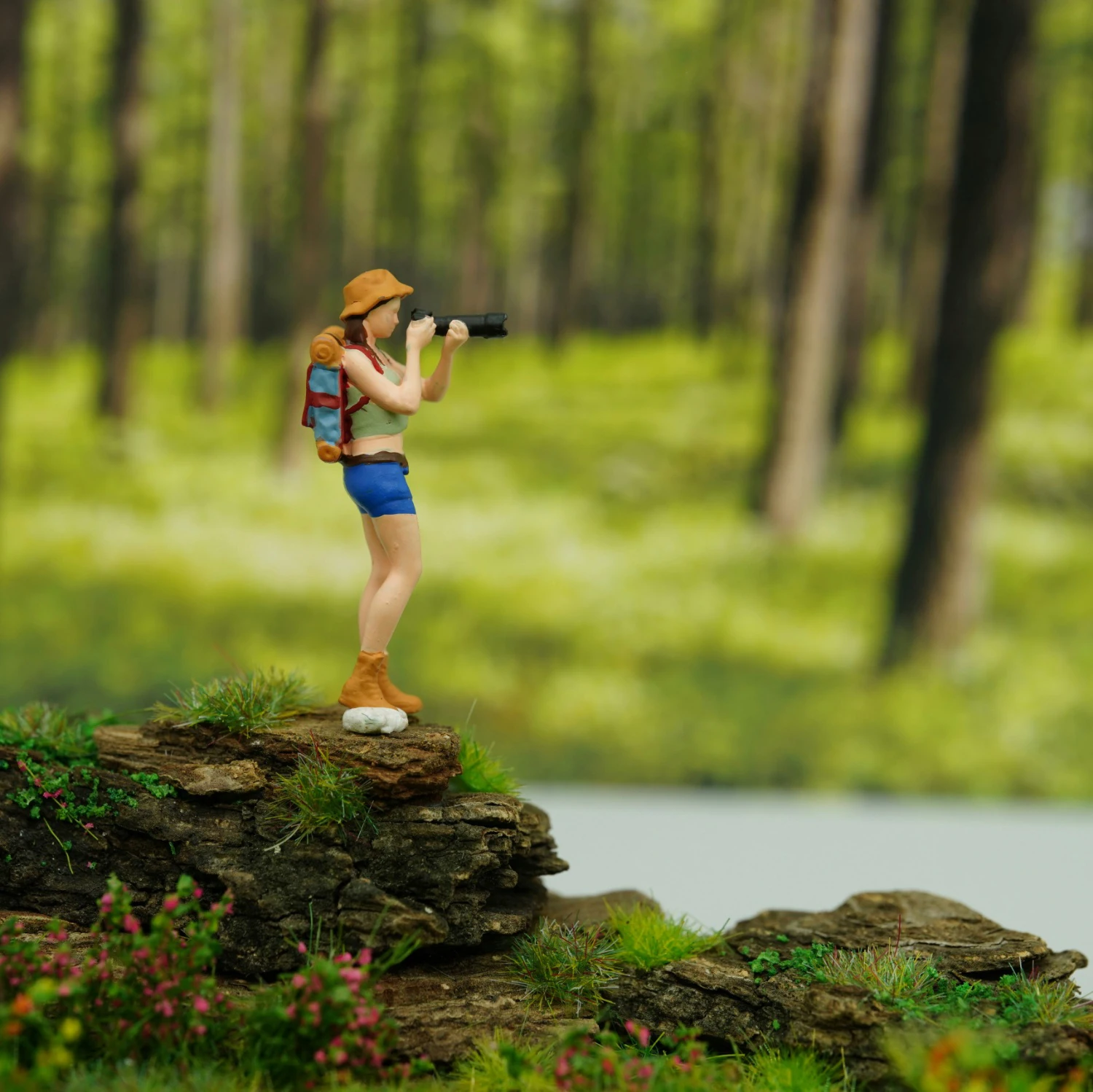 Miniatura-Pessoas-Modelo-Micro-Figuras-Kit-ho-Escala-1-87-DIY-Paisagem ...