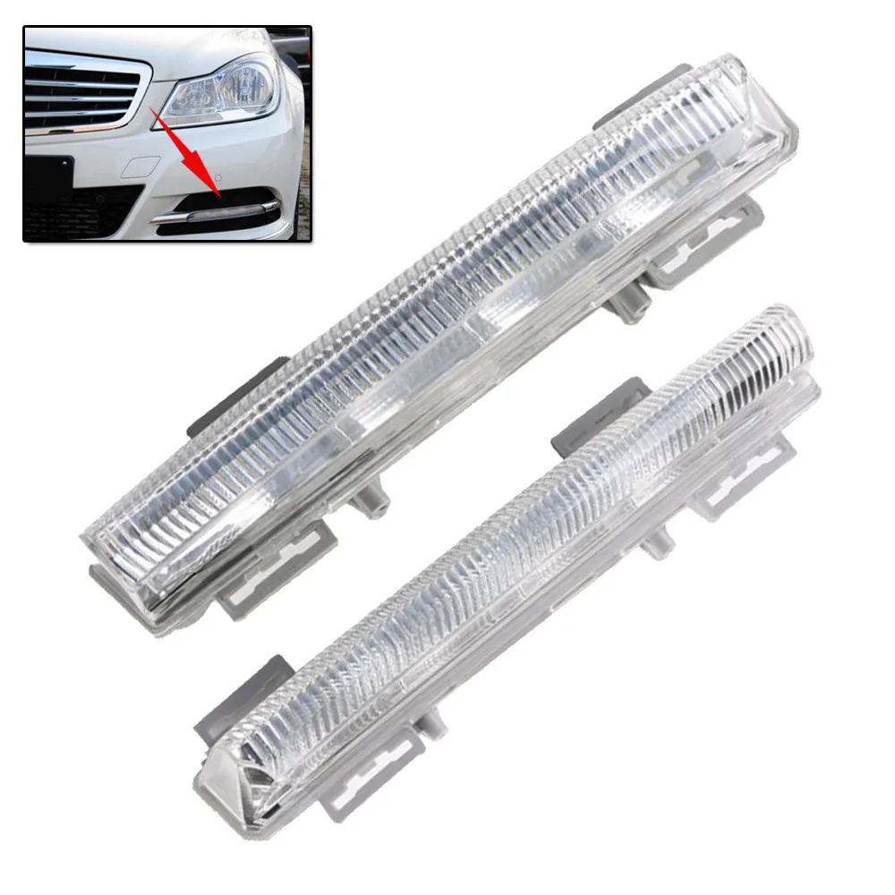 Front-LED-DRL-Fog-Light-Daytime-Running-Lamp-Lights-for-Mercedes-Benz ...