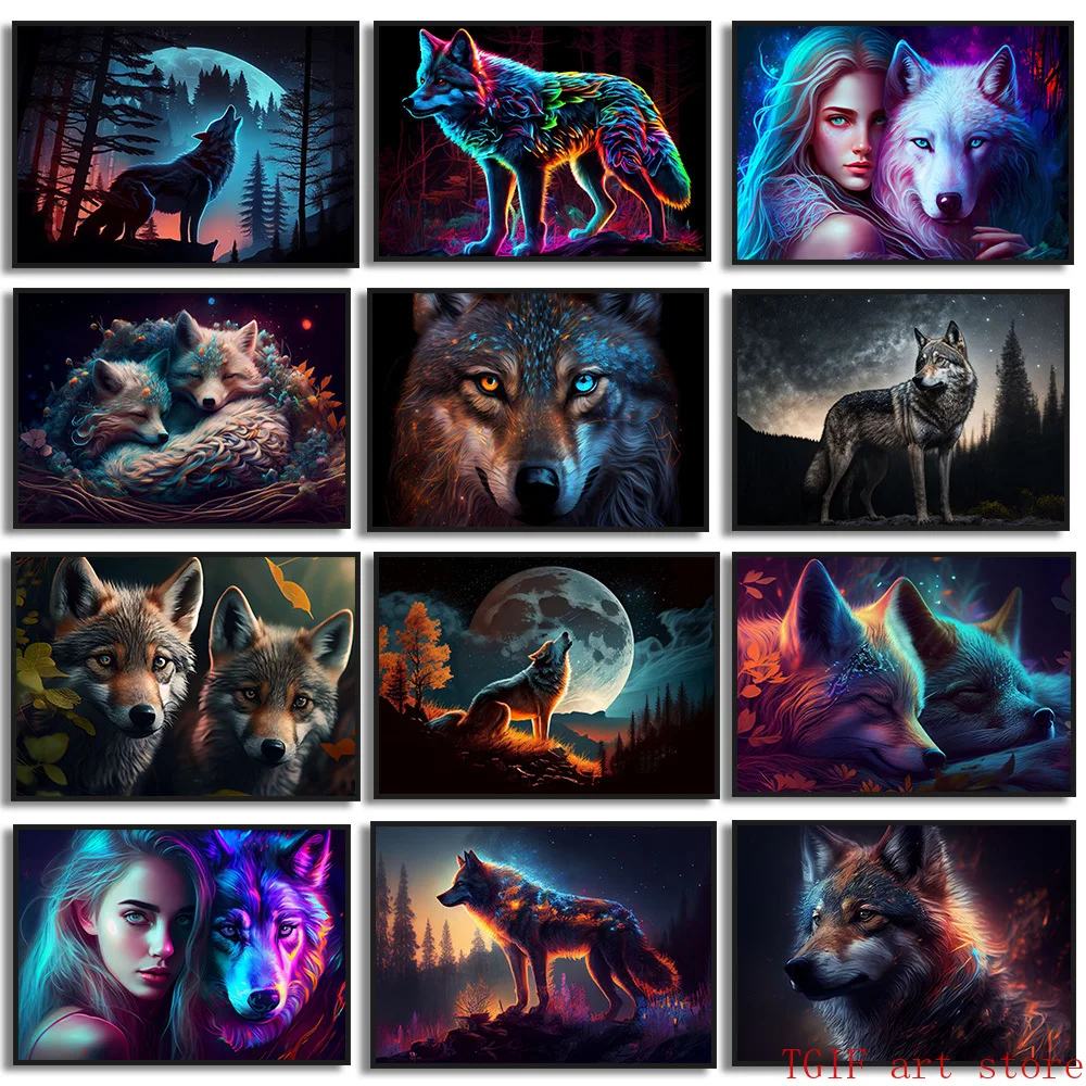 Wolf Animation Wall Art: The Perfect Blend of Motion, Mystery, and ...