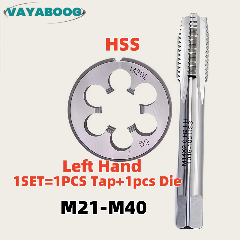 1Set Left Hand Metric Screw Hand Tap and Die Set Fine Thread Dies Taps ...