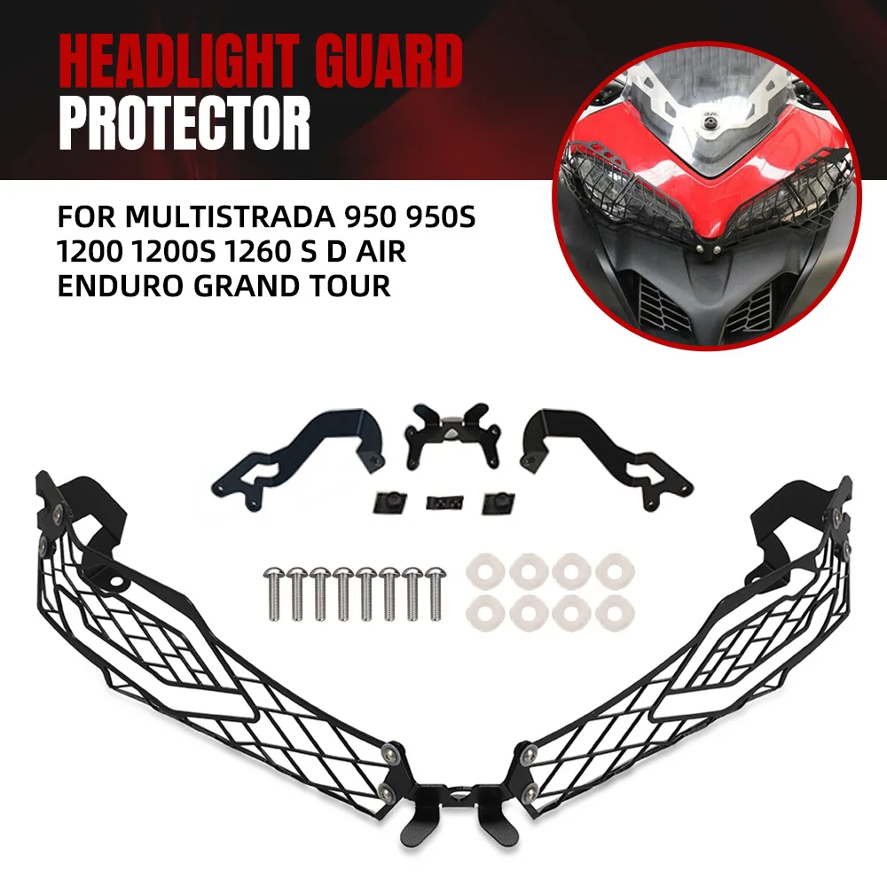 Grille de Protection de phare, couvercle de Protection pour Ducati ...