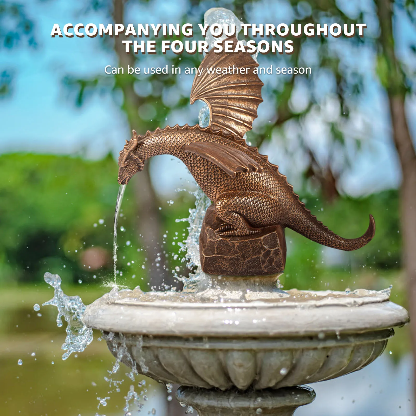 Dragon Water Fountain – Gardening Galore