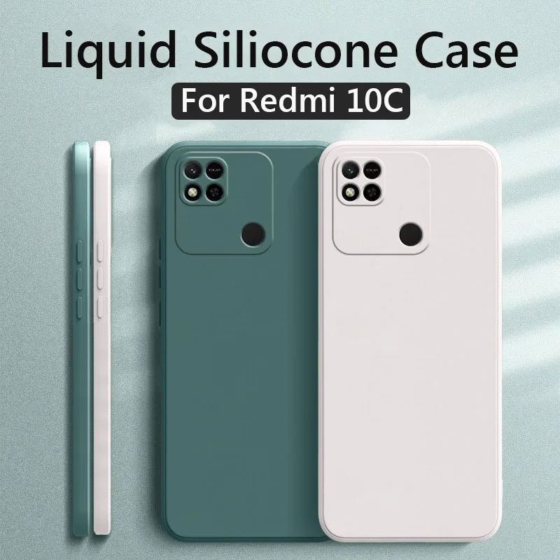 Luxury-Liquid-Silicone-Soft-Phone-Case-For-Xiaomi-Redmi-10C-Redmi10C ...