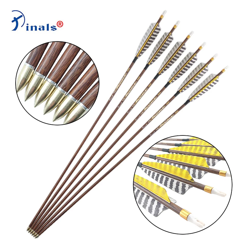 Pinals-Carbon-Wood-Archery-Spine-400-500-600-Carbon-Arrows-Shaft-ID6 ...