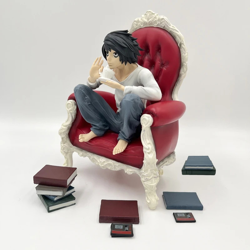 24cm L Lawliet Coffee Watari Anime Figure - Death Note Shop