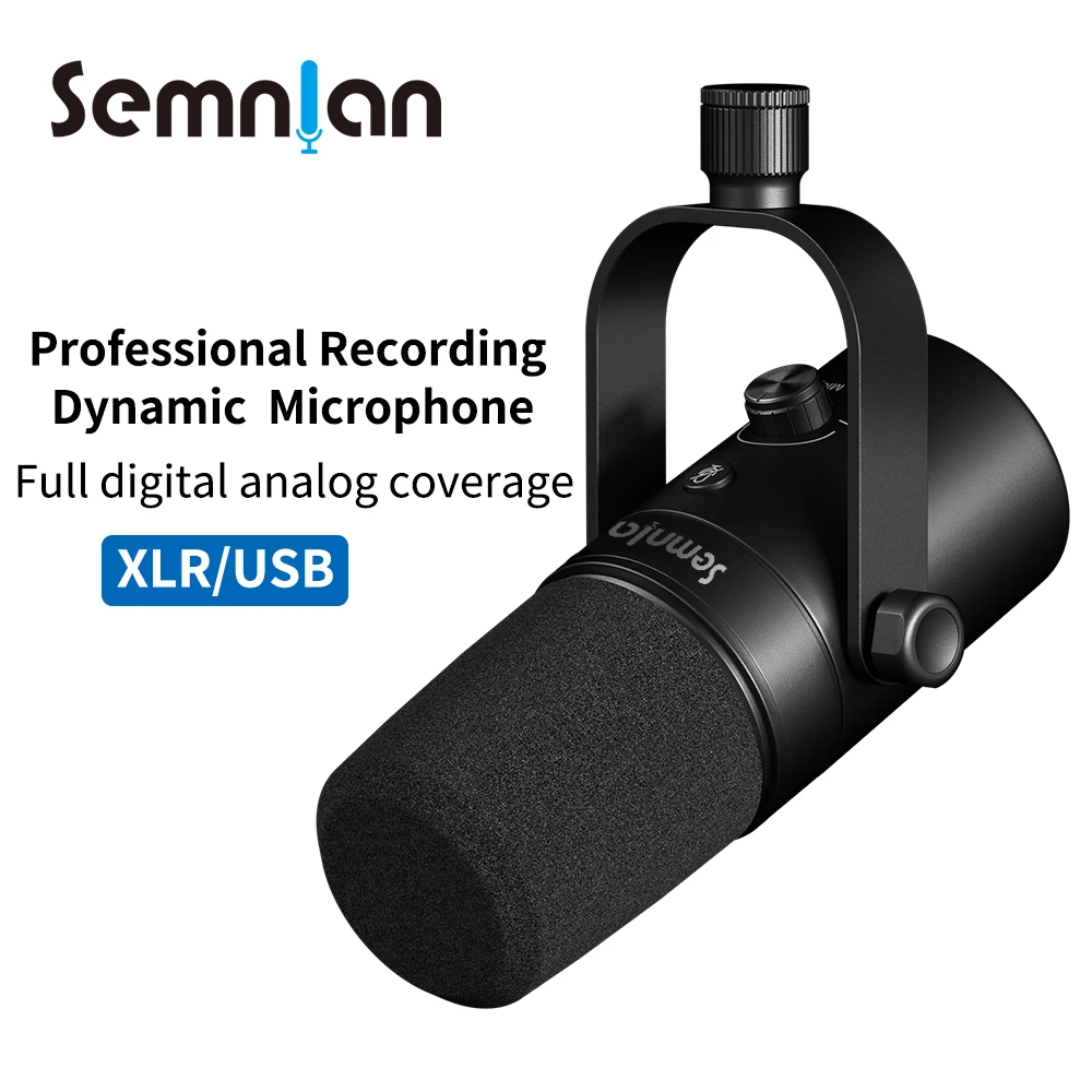 SEMNLAN-Dynamic-Microphone-XLR-USB-Online-Game-Streaming-Podcast-Live ...