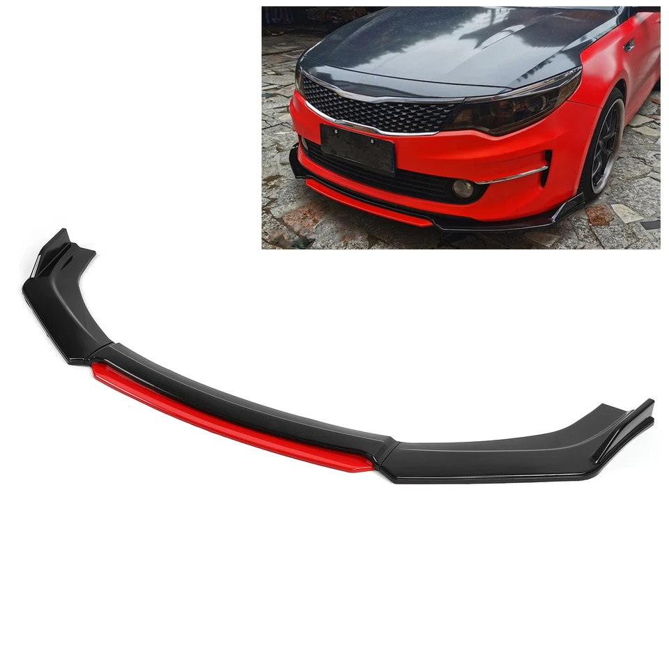 One Car Universal Front Lip BestAlice Front Bumper Lip Body Kit ...