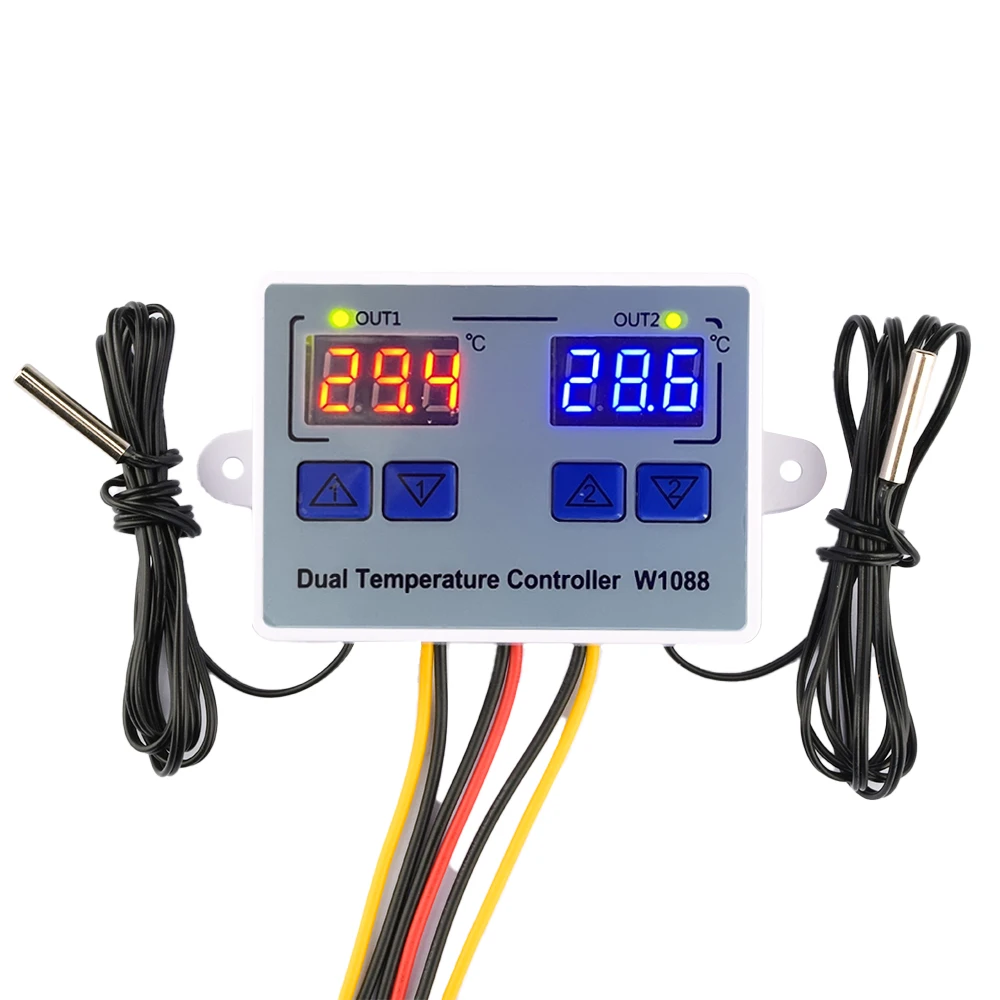 W1088-Dual-LED-Digital-Temperature-Sensor-Controller-Electric-Heating ...