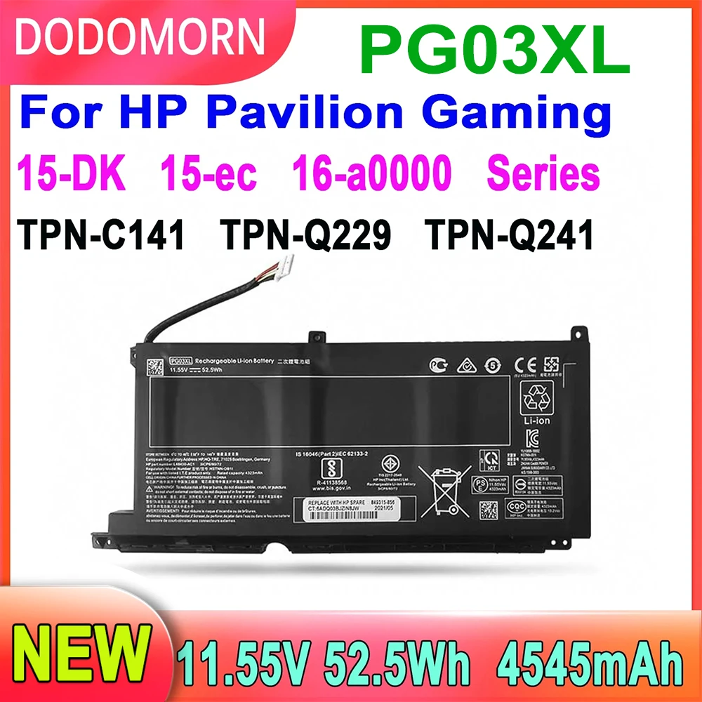 New-Laptop-Battery-PG03XL-For-HP-Pavilion-Gaming-15-DK-dk0003nq-15 ...