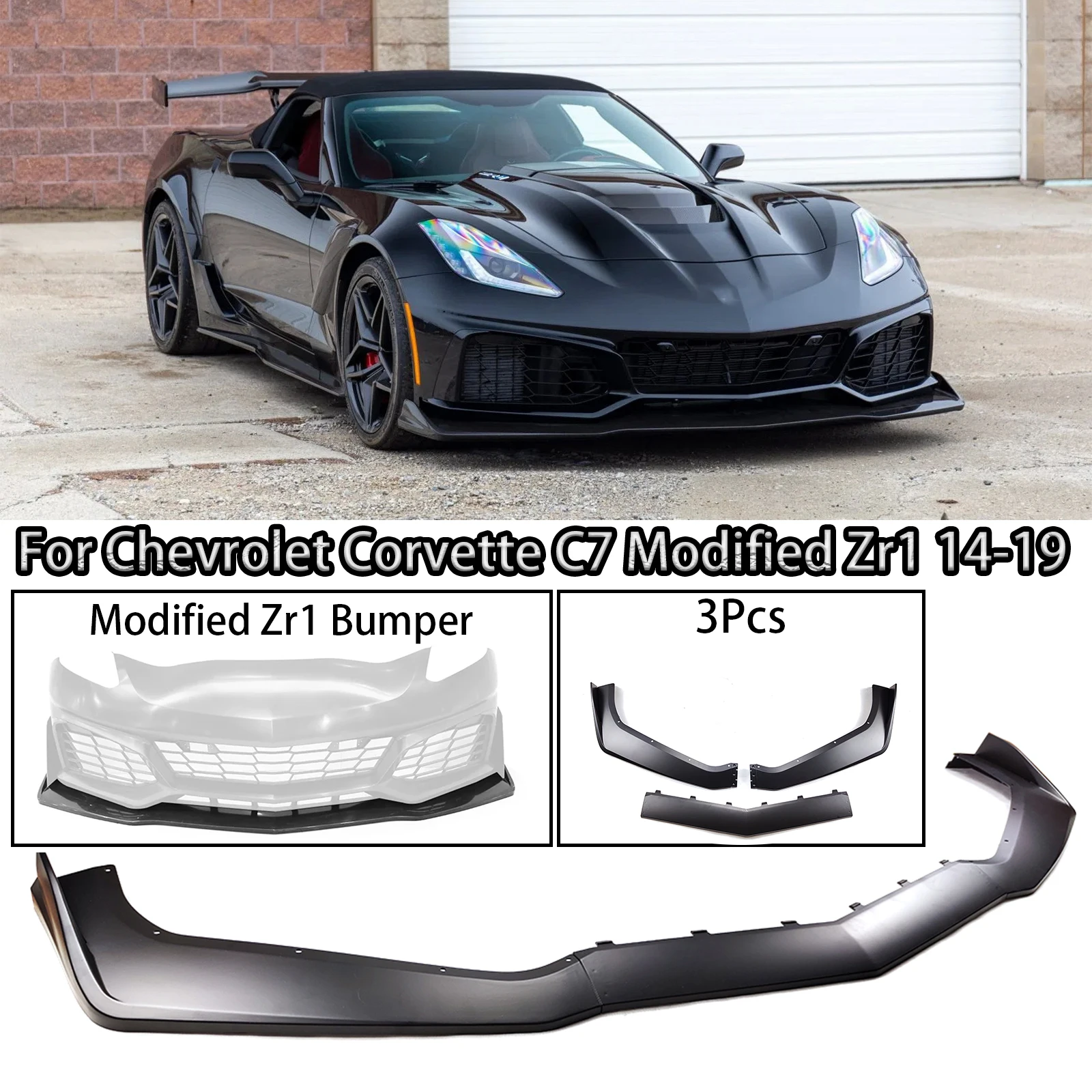 Car-Front-Bumper-Lip-Spoiler-Lower-Body-Kit-Auto-Accessories-For ...
