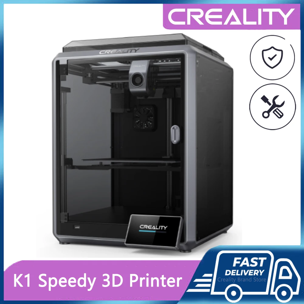 Creality K1 3D Printer 600mm/s High Speed with 4.3'' Color Touchscreen ...
